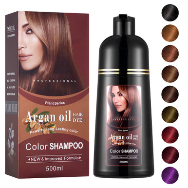Grape Red Hair Dye 16.9 Fl Oz, Argan Oil Grape Red Hair Shampoo, 3 in 1 ...
