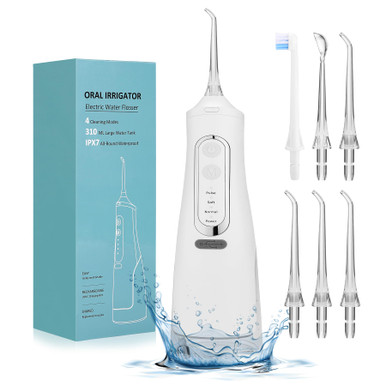 Cordless Water Flosser Water Picks for Teeth Cleaning and Flossing IPX7 ...