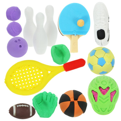 Hohopeti 50pcs Sport Erasers Sports Party Favors Rubber Eraser Shaped ...