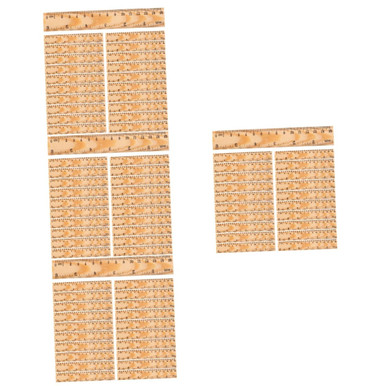 VILLCASE 80 Pcs Wooden Ruler Wood Rulers Student Accessory Multi ...