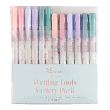 Erin Condren Variety Writing Tools Pack - 12 Pack In Bloom Highlighters ...