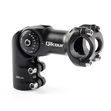 Bike Stem 120 Degree Adjustable Bicycle Stem 1" / 1.25" Handlebar Riser ...