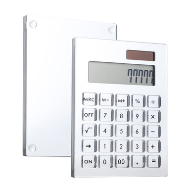 Clear Silver Acrylic Solar Power Calculator by DS DRAYMOND STORY - Home ...
