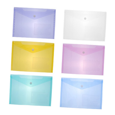 VILLCASE 30Pcs Transparent File Bag Project Envelope Folder Clear File ...