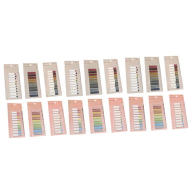 TEHAUX 18 Pcs Classification Index Stickers Tearable Notepad Small Book ...