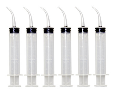 50-pack Curved-tipped Syringes Oral Irrigators Hobby Craft (Non-Sterile ...