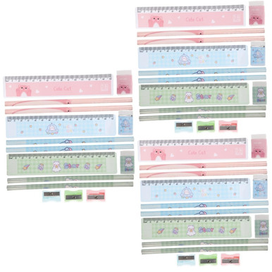 Ciieeo 18 Sets Pencil Set Office Erasers Kawaii Stationary Supplies Art ...