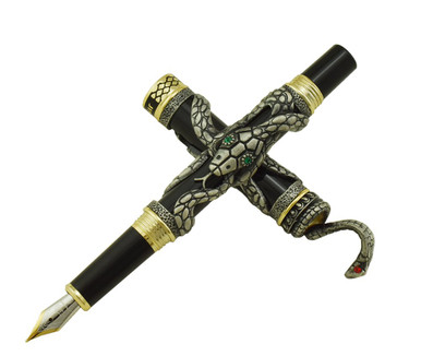 Jinhao Snake Fountain Pen,Calligraphy Pen for Writing, Black 3D Cobra ...