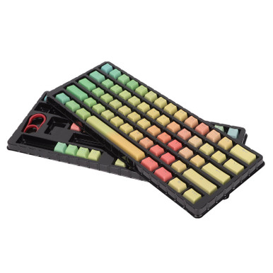 ASHATA Keycaps,108 Key PBT Keycaps,Rainbow Gradient Mechanical Keyboard ...