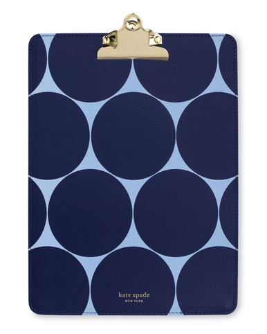 Kate Spade New York Blue Clipboard with Metal Clip, Cute Clipboard ...