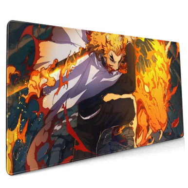 Demon Slayer Rengoku Kyoujurou Anime Mouse Pad Interesting Large ...