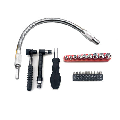 Hexagonal Shank Metal Flex Universal Extension Bit Holder, 360 Degree ...