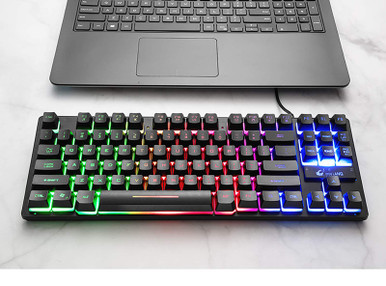 Lovskoo Waterproof Gaming Keyboard USB Wired Mechanical Keyboard 60 ...