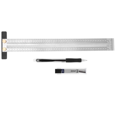 Woodworking Tool, CNC Processing Clear and Accurate Scale T?Type Ruler ...