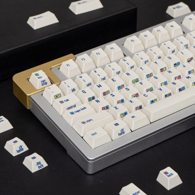 PBT Keycaps 153 Keys Retro Keycaps Cherry Profile Dye Sub for Cherry Mx ...
