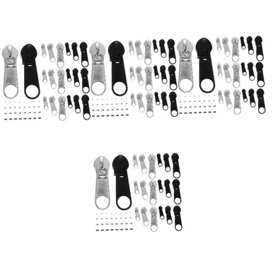 VILLCASE 4 Sets Zipper Repair Kit Zipper Fastener Zippers Zipper Slider ...