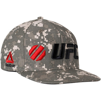 UFC Digital Camo Flat Brim Snapback Hat - Warehousesoverstock