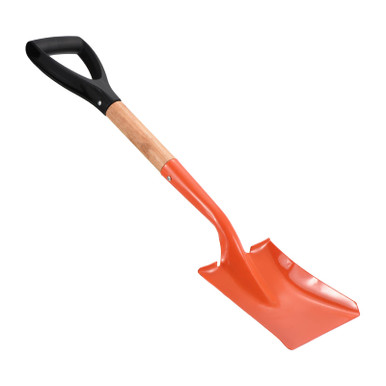 PATIKIL 27" Square Point Shovel, Square Digging Shovel Carbon Steel ...