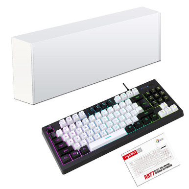 Lighting Keyboards Gaming Keypad 87 Keys USB Corded Thin Film Keyboard ...
