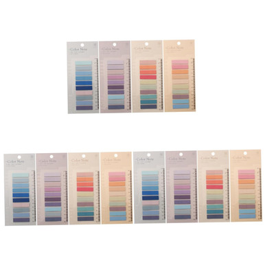 STOBOK 12 Sets Book Label Color Books Colored Sticky Notes Colored ...