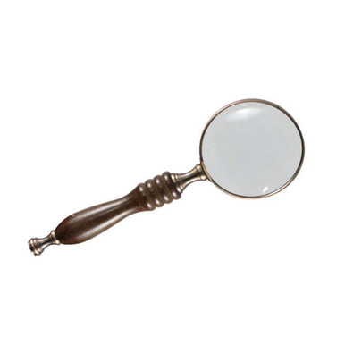 Magnifier Handheld Magnifying 10x Optical Glass 72mm Sandalwood Handle ...