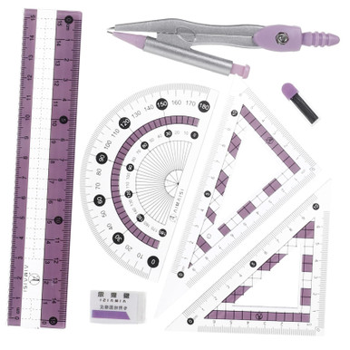 VILLCASE 4 Sets Ruler Set Professional Geometry Protractor Drawing ...
