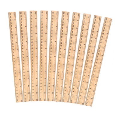 STOBOK 72pcs Tailor Teaching Wooden Ruler Rulers Bulk 12 Inch Ruler ...