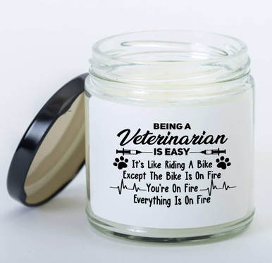 Veterinarian Candle Being A Veterinarian is Easy Veterinary Medicine ...