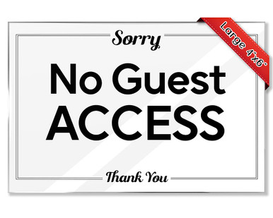 Airbnb Essentials For Hosts - No Guest Access - 4"x6" Acrylic Sign w ...