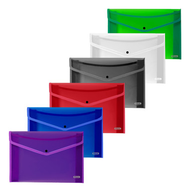 BAZIC Plastic File Folder, Legal Size File Folders V-Flap, Home Office ...