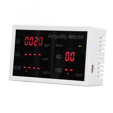 Carbon Dioxide Detector, CO2 Monitor Meter Sensor 5 in 1 Air Quality ...
