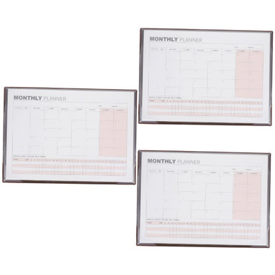 BESTOYARD 3pcs Sheet Calendar Schedule Pads Weekly Recording Notepads ...