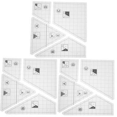 TEHAUX 3 Sets Patchwork Template Quilting Templates for Sewing Machine ...