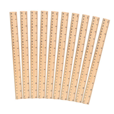 STOBOK 72pcs Tailor Teaching Wooden Ruler Drawing Ruler School Ruler ...