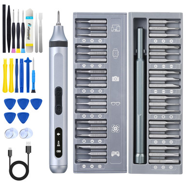 Mini Electric Screwdriver, 59-Piece Precision Electric Screwdriver ...
