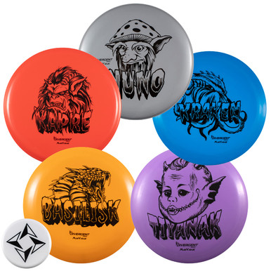 Divergent Discs 5-Disc Beginner Disc Golf Starter Set - Putter ...