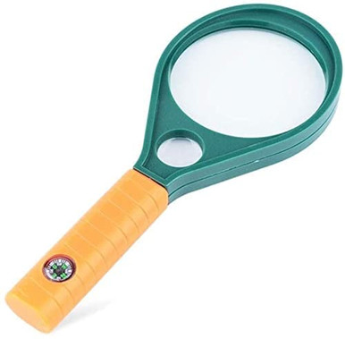Magnifiers Magnifying Glass, 10X 20X Handheld Child Reading Magnifier ...
