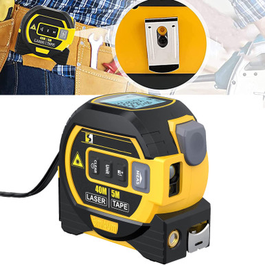 UFOM Tape Measure, 3 in 1 Digital Distance Meters with LCD Display, 40M ...