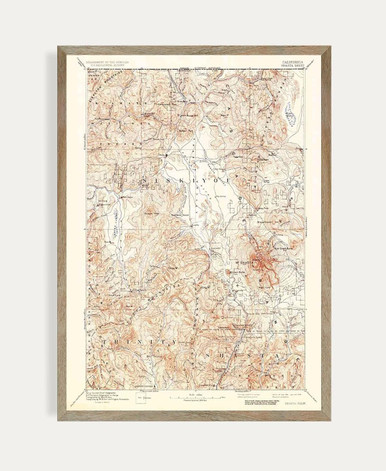 MG Global Historical Poster of 1894 topo map of Shasta California ...