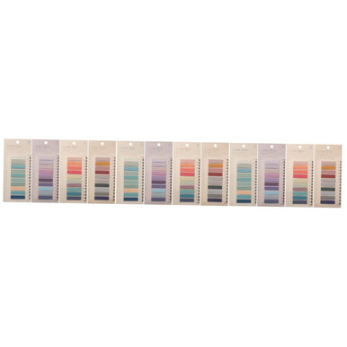 Tofficu 12 Sets Book Label Colored Labels Book Tabs Bookmarks ...