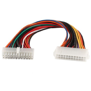 uxcell ATX 24 Pin Male to 24 Pin Female Internal PC PSU Power Extension ...