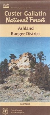 U.S.F.S. Custer Gallatin National Forest (Ashland Ranger District) Map ...