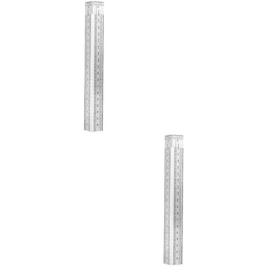 Housoutil 2 Pcs Scale Center Finding Ruler Metal Rulers Carpentry ...