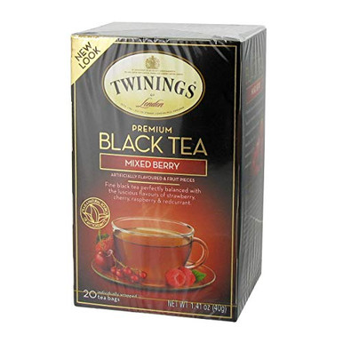 Twinings Premium Mixed Berry Black Tea, 20 Count - Warehousesoverstock