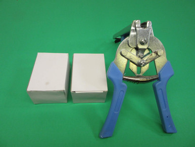 Spring loaded hog ring pliers with 1200 galvanized rings for Summer ...