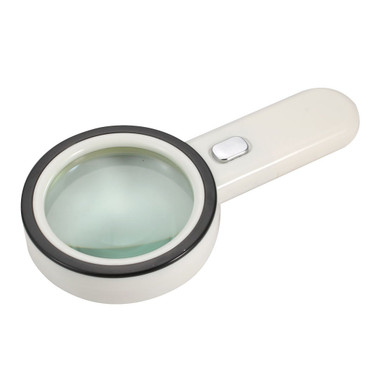 uxcell Illuminated Magnifier 12 LED Light 20X Handheld Magnifying Glass ...