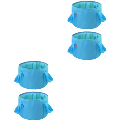 BESPORTBLE 4 pcs Folding Water Bucket Collapsible Bucket Camping ...