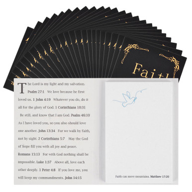 50 PCS Bible Sticky Notes Christian Memo Pads Inspirational Notebooks ...