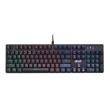 Acer Nitro Gen 2 Wired Gaming Keyboard - RGB Illuminated Keyboard | 100 ...