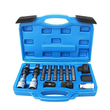 Alternator Pulley Service Decoupler 13-Piece Insert Bit Socket Set ...